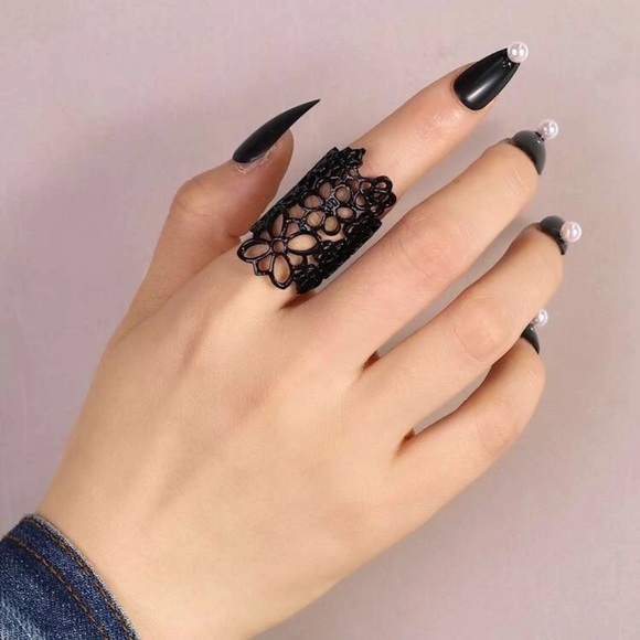 Kathrono | Jewelry | Awesome Floral Flower Adjustable Cuff Ring | Poshmark